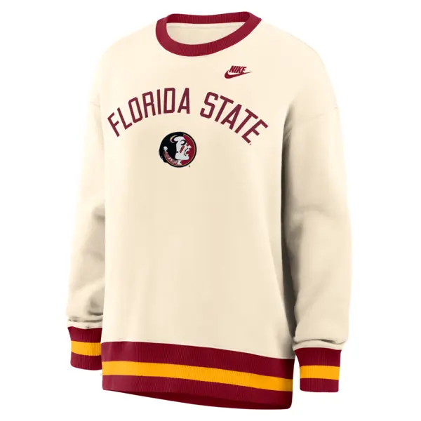 Nike Florida State Legacy College Oversized Pullover Crew