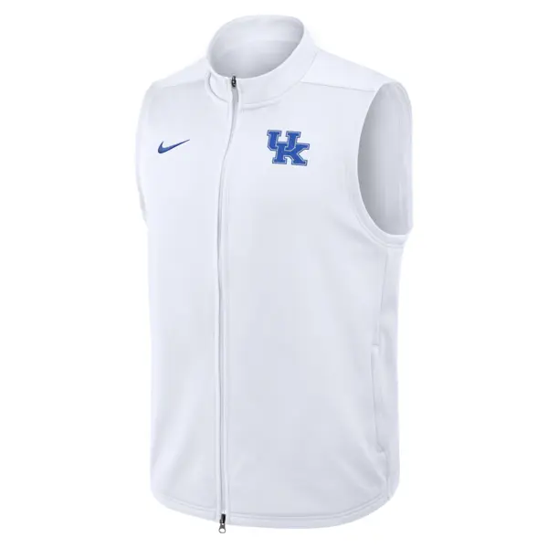 Nike Kentucky Primetime Victory Therma-fit College Full-zip Vest - White
