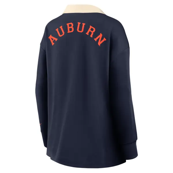 Nike Auburn Academic Dri-fit Oversized Long-sleeve Polo