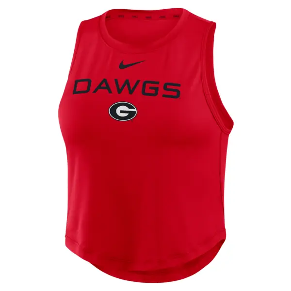Nike Georgia One Dri-fit Cropped Tank Top - Red