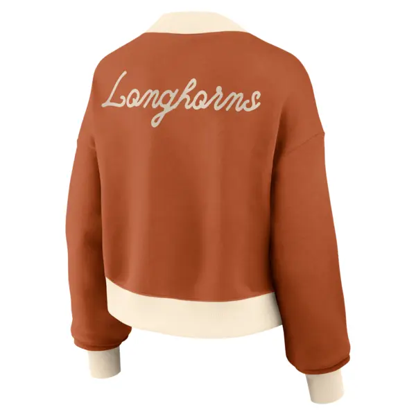 Nike Texas Academic College Oversized Cropped Full-zip Bomber Jacket
