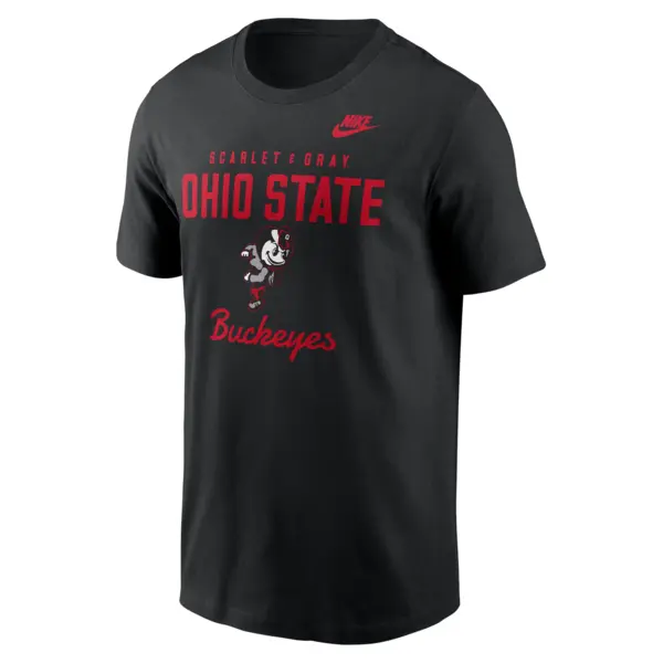 Nike Ohio State Legacy Stacked Est College T-shirt - Black