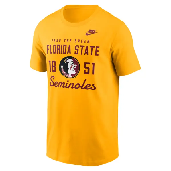 Nike Florida State Legacy Stacked Est College T-shirt - Brown