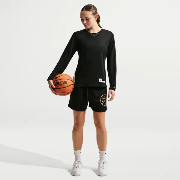 Nike Dri-fit Mesh Graphic Basketball Shorts - Black