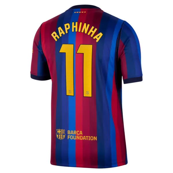 Nike Raphinha Fc Barcelona 2026/27 Stadium Home Dri-fit Soccer Jersey - Red