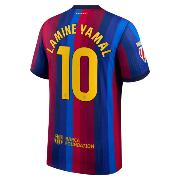 Nike Lamine Yamal Barcelona 2026/27 Match Home Soccer Jersey - Red