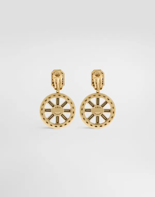 Dolce & Gabbana Carretto Wheel Clip Earrings - Multicolor