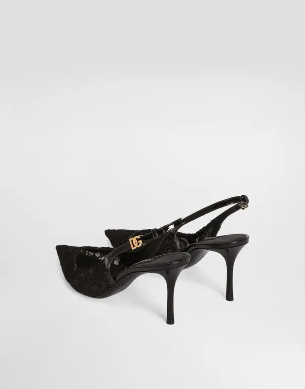 Dolce & Gabbana Lace Slingback Pumps