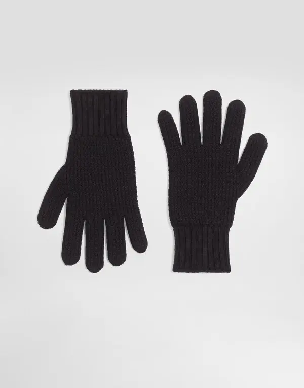 Dolce & Gabbana Knitted Virgin Wool Gloves