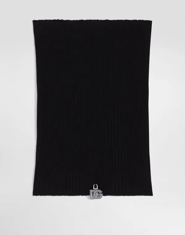 Dolce & Gabbana Rib-knit Neck Warmer With Logo Detail