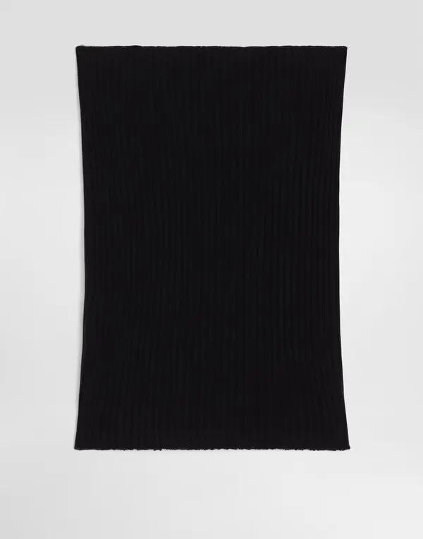 Dolce & Gabbana Rib-knit Neck Warmer With Logo Detail