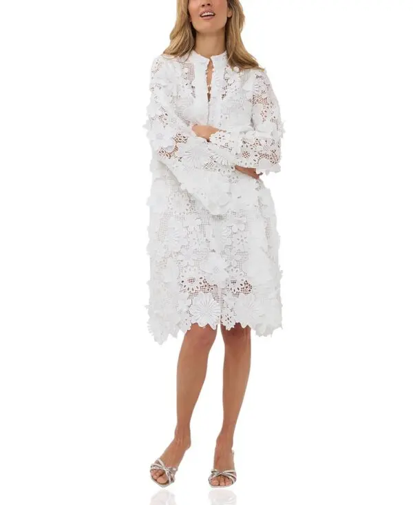 MARIELLE STOKKELAAR Florence Lace Dress - White