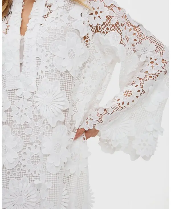MARIELLE STOKKELAAR Florence Lace Dress - White