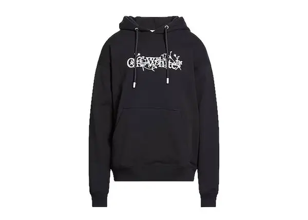 Off-White Bookish Flower Skate Hoodie - Black