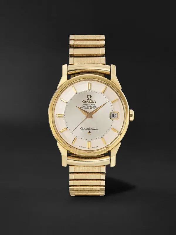 STEPHANIE WINDSOR Omega Vintage 1968 Constellation Automatic 34 Stainless Steel Watch, Ref. 168.005 - White