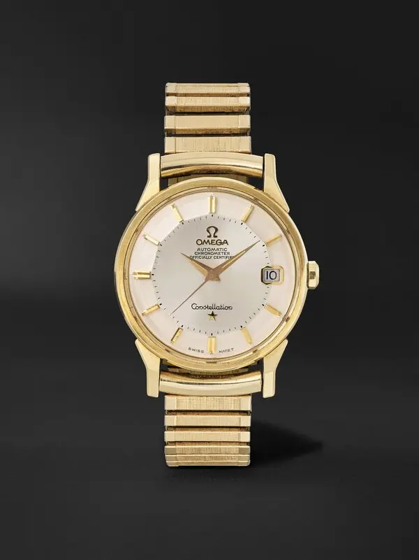STEPHANIE WINDSOR Omega Vintage 1968 Constellation Automatic 34 Stainless Steel Watch, Ref. 168.005 - White