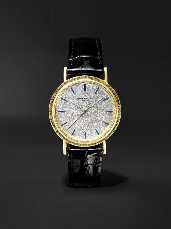 STEPHANIE WINDSOR Patek Philippe Vintage 1970s Calatrava 36mm Automatic 18-karat Gold Watch, Ref. 3569 - Silver