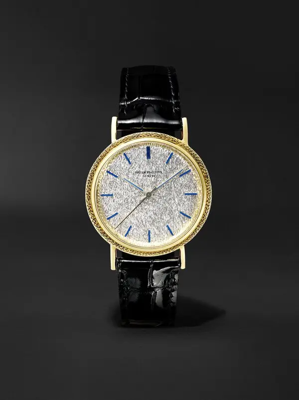 STEPHANIE WINDSOR Patek Philippe Vintage 1970s Calatrava 36mm Automatic 18-karat Gold Watch, Ref. 3569 - Silver