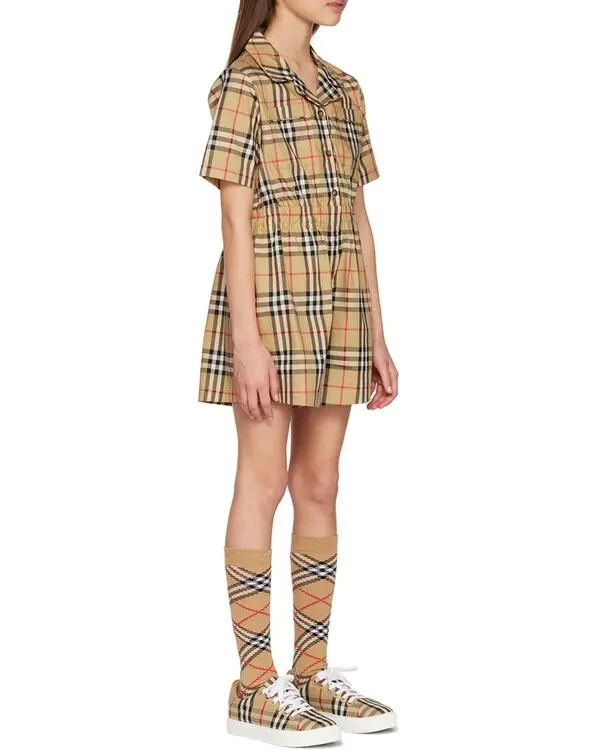 Burberry Vintage Check Stretch-cotton Twill Playsuit - Yellow