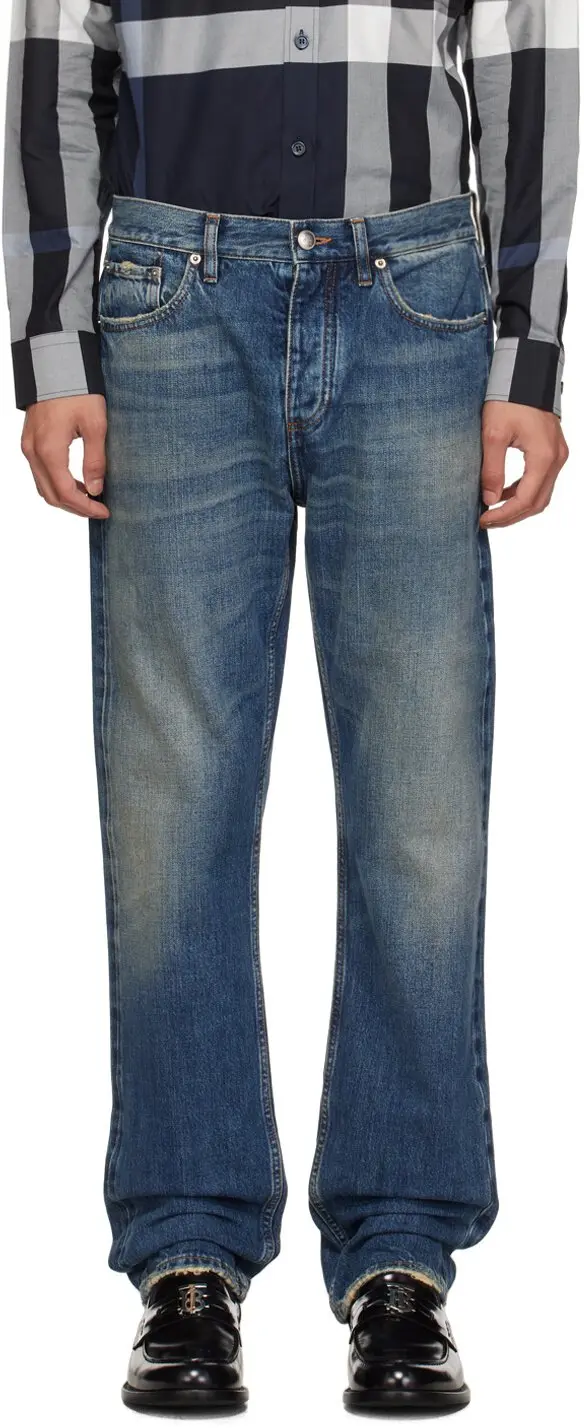 Burberry Washed Straight-leg Jeans