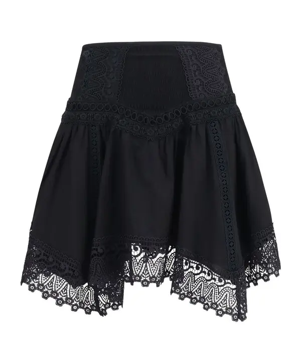 Charo Ruiz Ibiza Ibiza Broderie Trim Mini Skirt