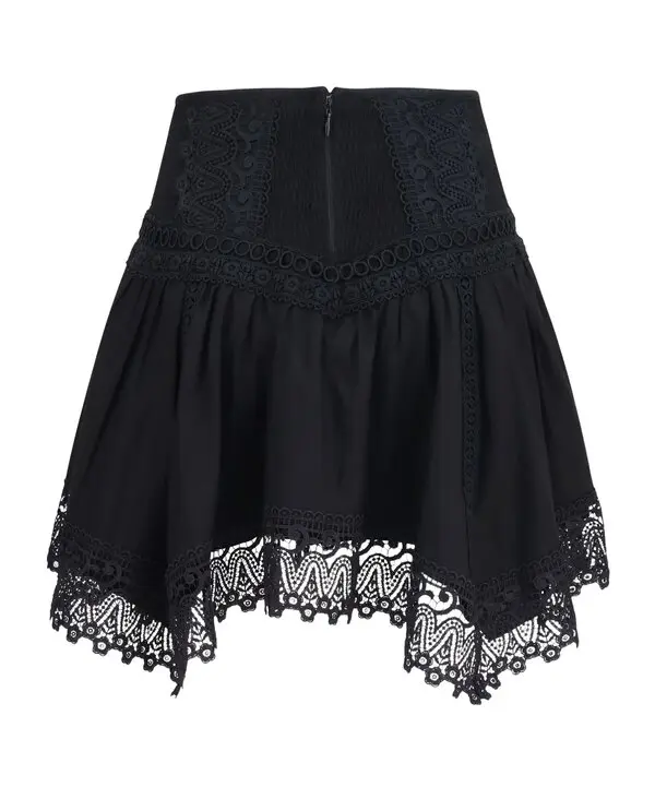 Charo Ruiz Ibiza Ibiza Broderie Trim Mini Skirt