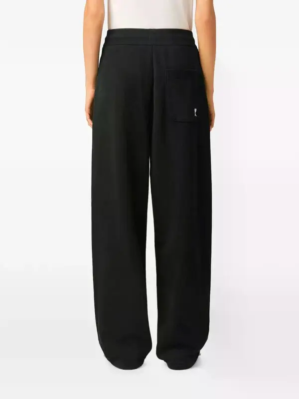 AMI Paris Cotton Track Pants With De Coeur