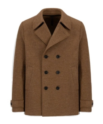 Harris Wharf London Double-breasted Wool Peacoat