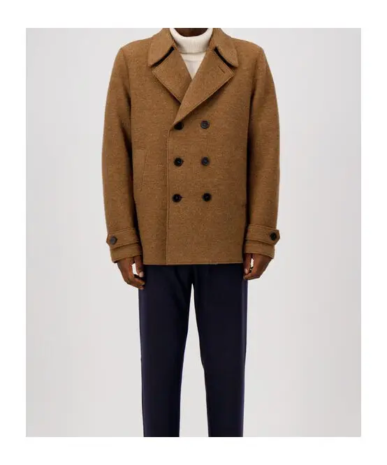 Harris Wharf London Double-breasted Wool Peacoat