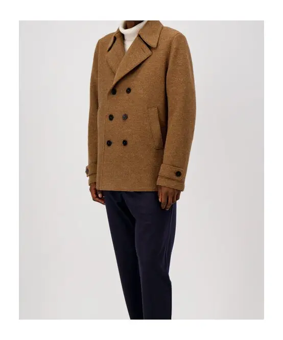 Harris Wharf London Double-breasted Wool Peacoat