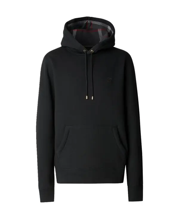 Burberry Logo Hooded Sweater - Black