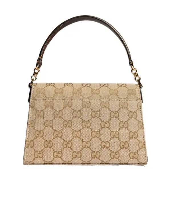 Gucci Horsebit Duomo Small Top Handle Bag - Sand/dark Brown