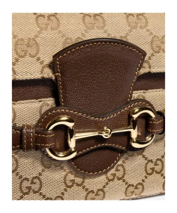Gucci Horsebit Duomo Small Top Handle Bag - Sand/dark Brown