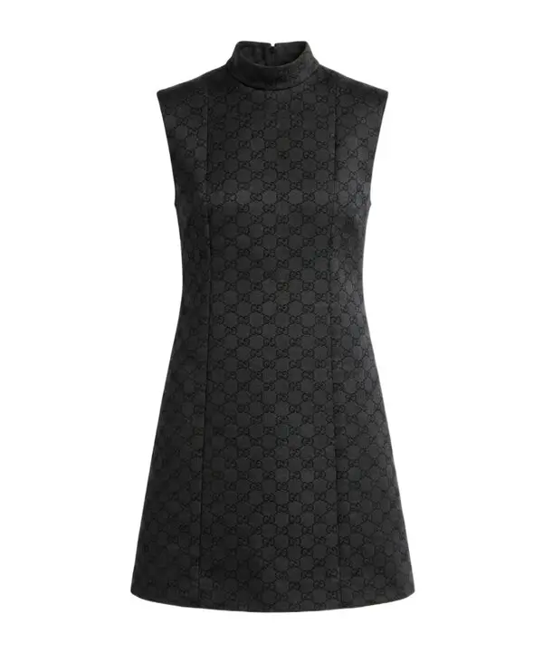 Gucci Gg Viscose Jacquard Dress