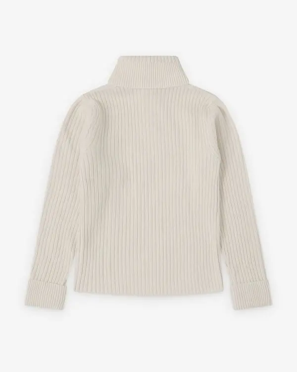 Bottega Veneta Long Sleeve Knit Top With Zip Collar