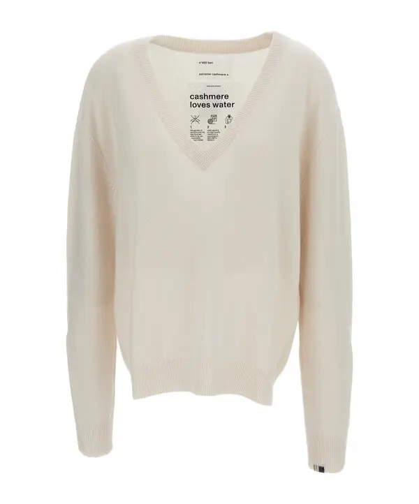 Extreme Cashmere Long-sleeve V-neck Pullover