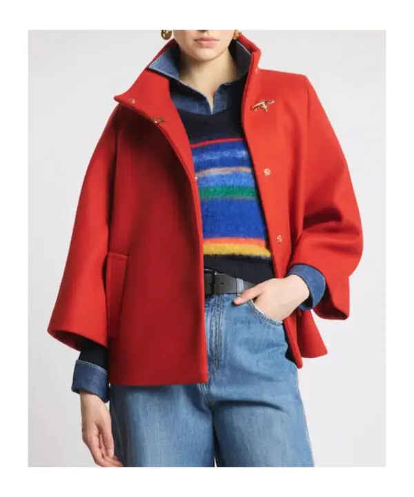 FAY Cape In Wool And Cashmere Fabric