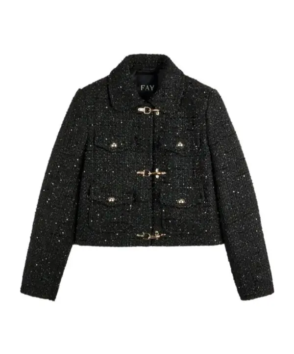 FAY 3 Ganci Jacket In Boucle Tweed