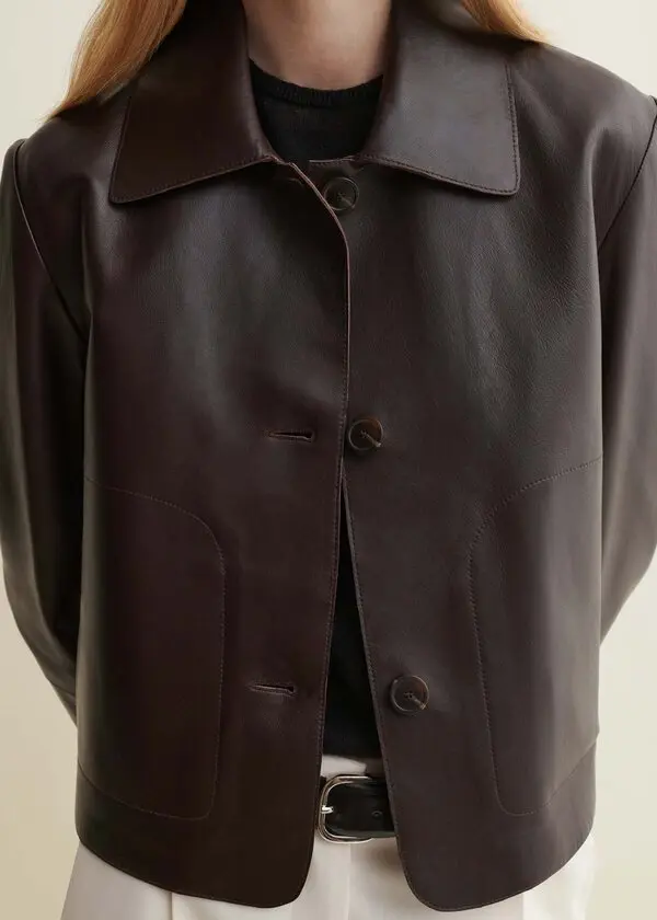 ARMA Long-sleeved Leather Jacket