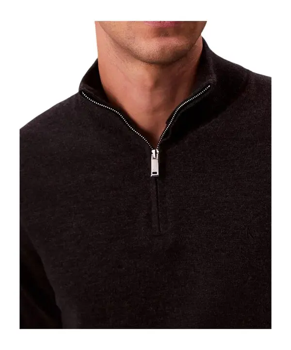 Calvin Klein Merino Wool Quarter Zip Jumper