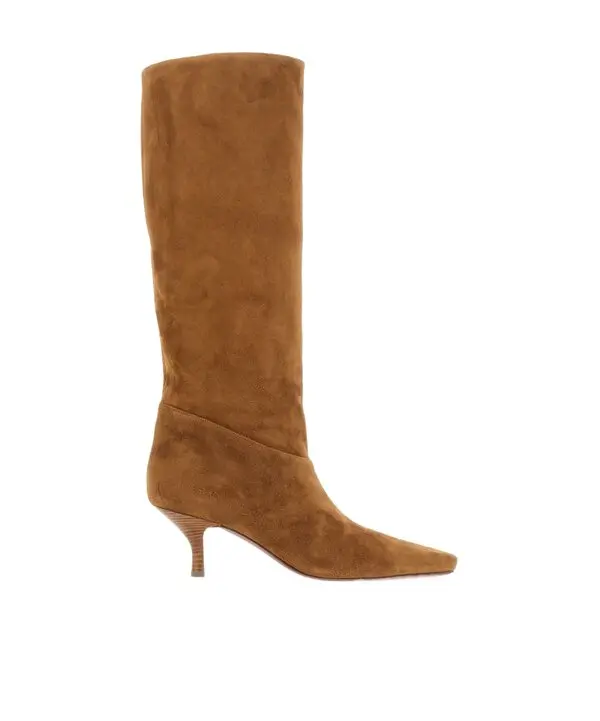 Paris Texas Knee-high Stiletto Boots - Brown