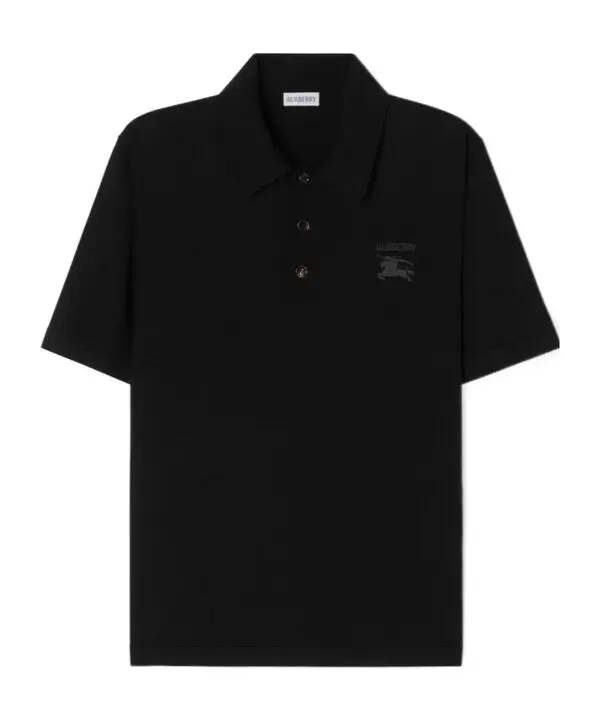 Burberry Wool Polo Shirt - Black