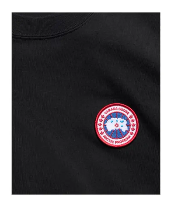 Canada Goose Vantage Logo Long Sleeve T-shirt - Black