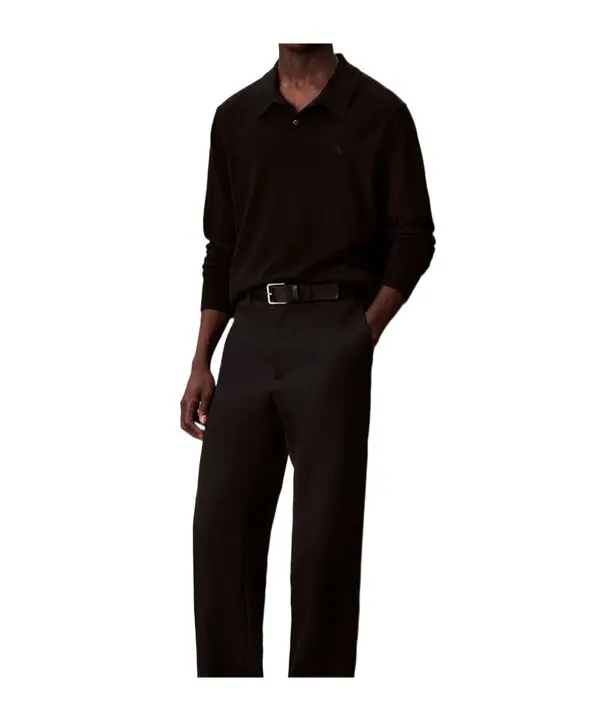 Calvin Klein Merino Wool Polo Jumper
