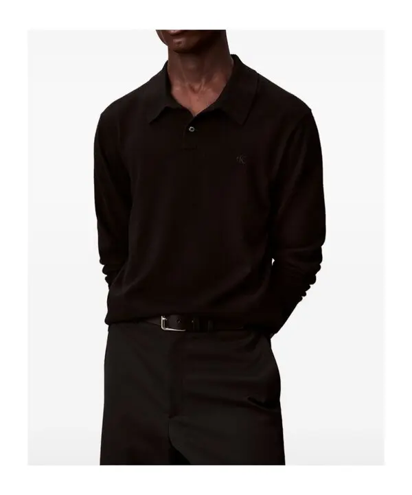 Calvin Klein Merino Wool Polo Jumper