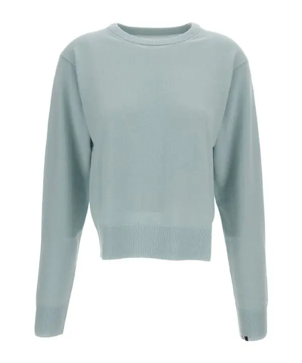 Extreme Cashmere Long-sleeved Crew-neck Shirt - Azure