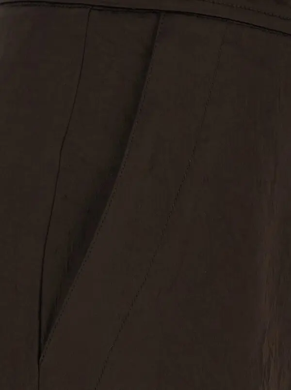 TWINSET Froissé Satin Cargo Trousers