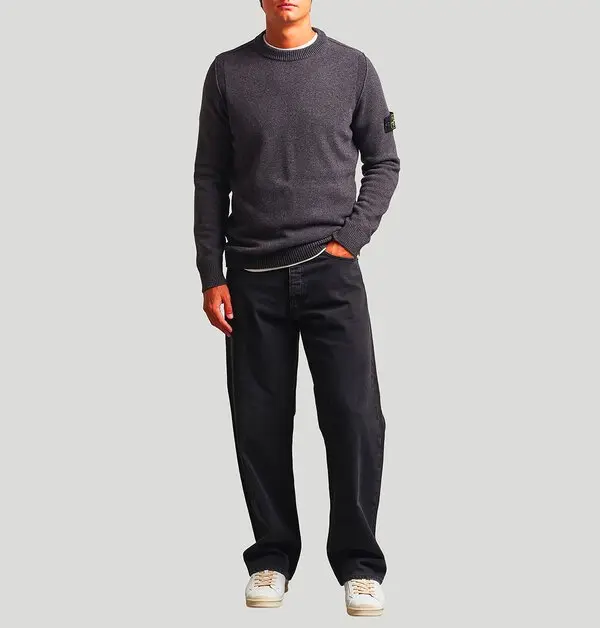 Stone Island Regular-fit Crewneck Sweatshirt - Grey