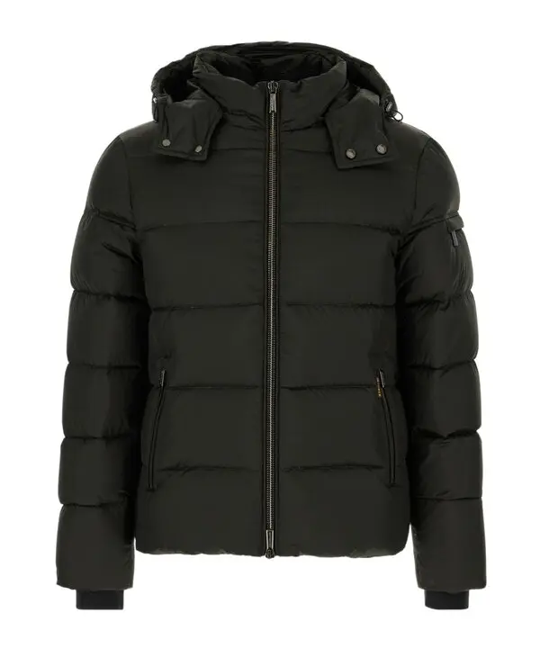 MOORER Long-sleeve Hooded Padded Jacket - Black