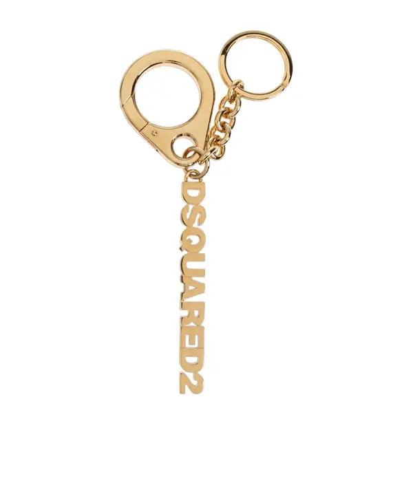 Dsquared2 Logo Charm Keychain - Gold